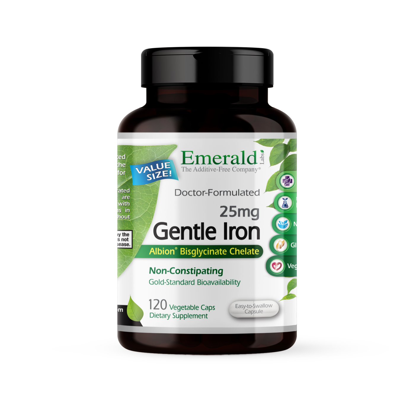 Gentle Iron 25mg | Emerald Labs