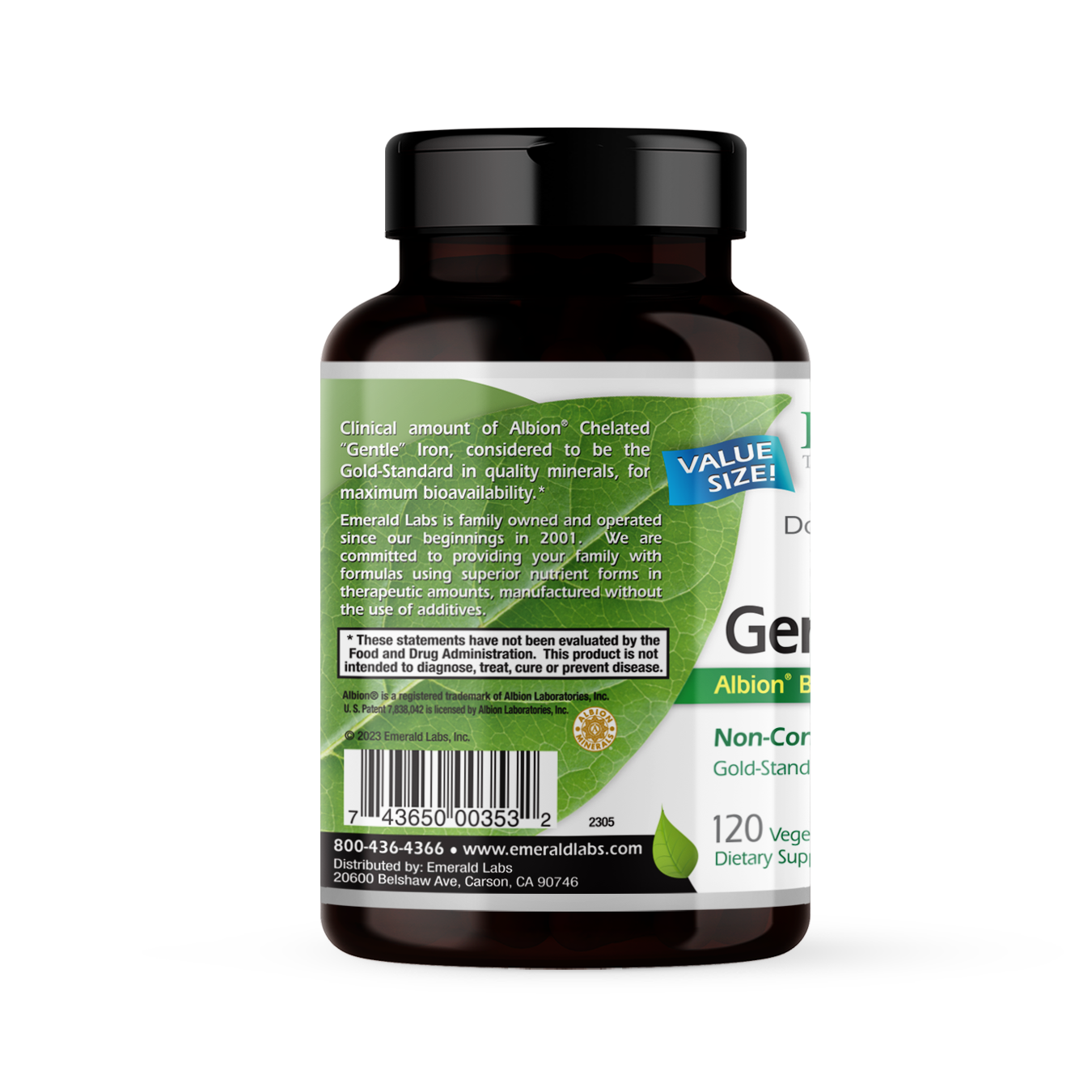 Gentle Iron 25mg | Emerald Labs