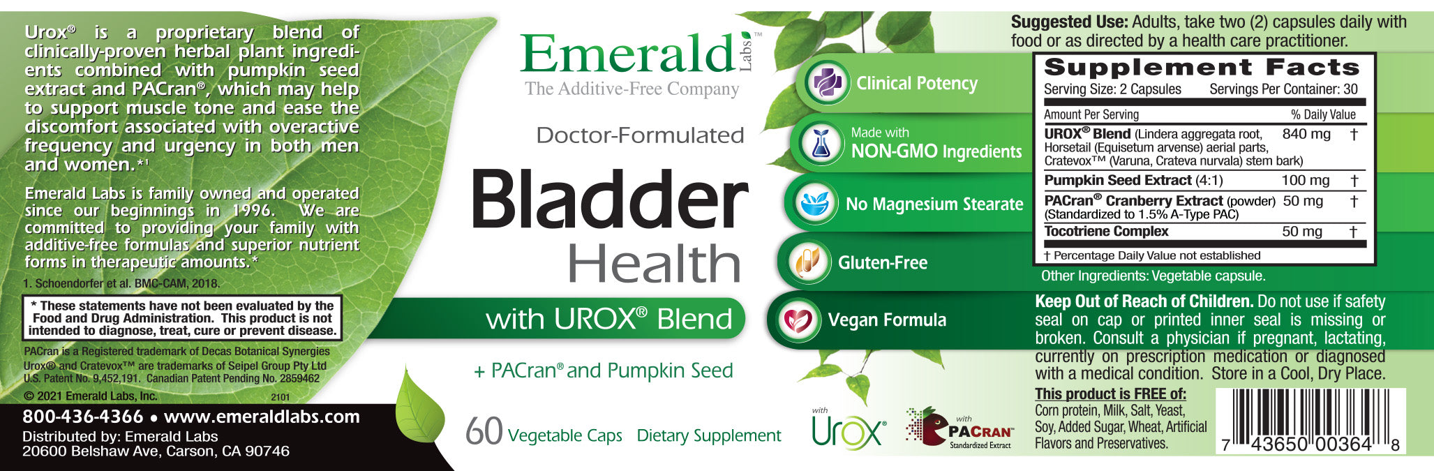 Bladder Health | Emerald Labs