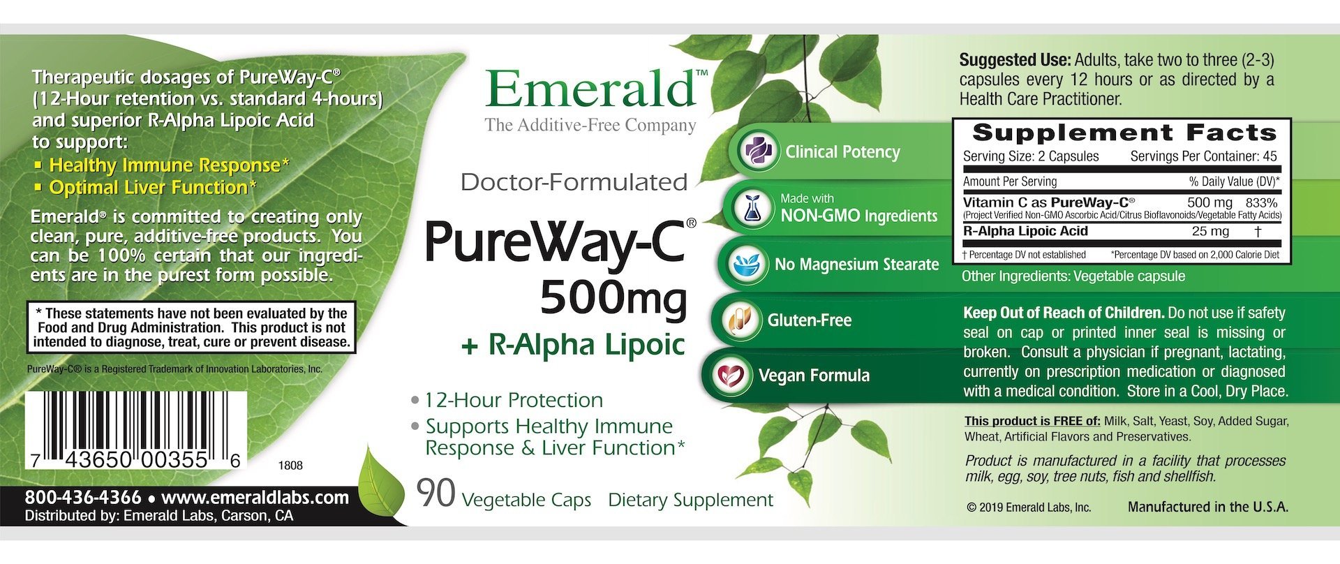 Vitamin C as PureWay-C® | Emerald Labs
