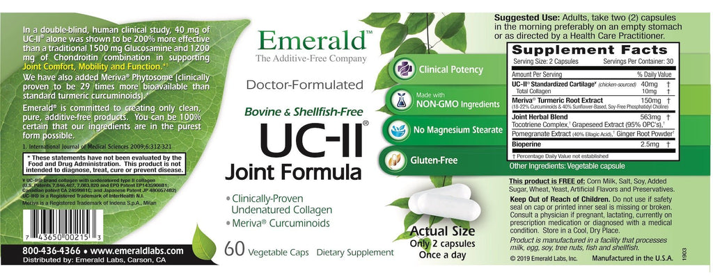UC-II® Joint Formula | Emerald Labs